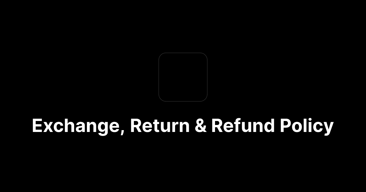 Exchange, Return & Refund Policy | PlanetGear